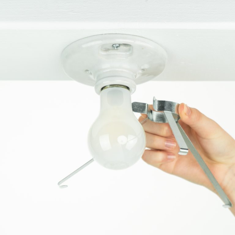 Clip-On Ceiling Light Cover, Exposed Light Shade - EZ Shade Cover