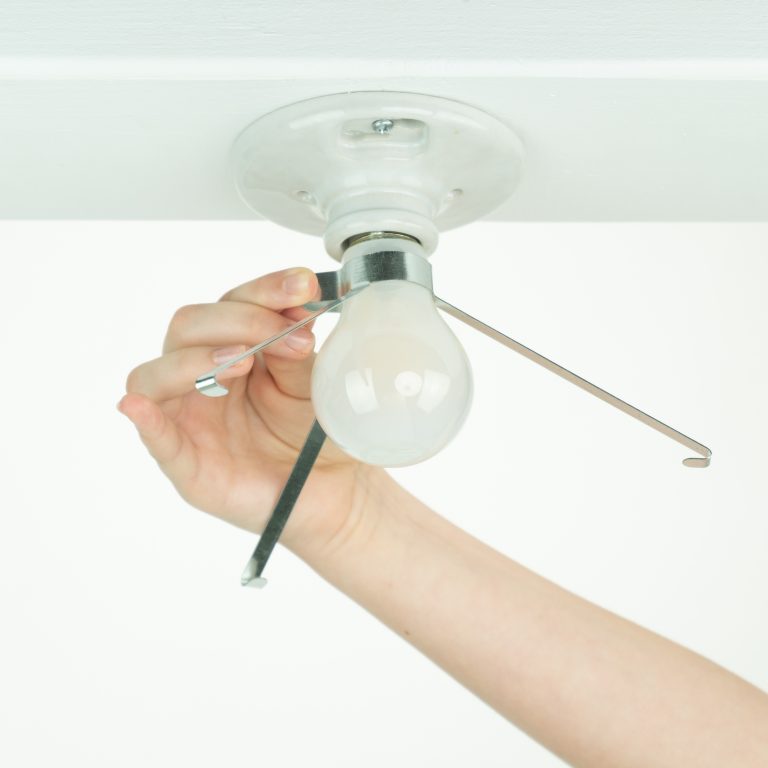 Clip-On Ceiling Light Cover, Exposed Light Shade - EZ Shade Cover