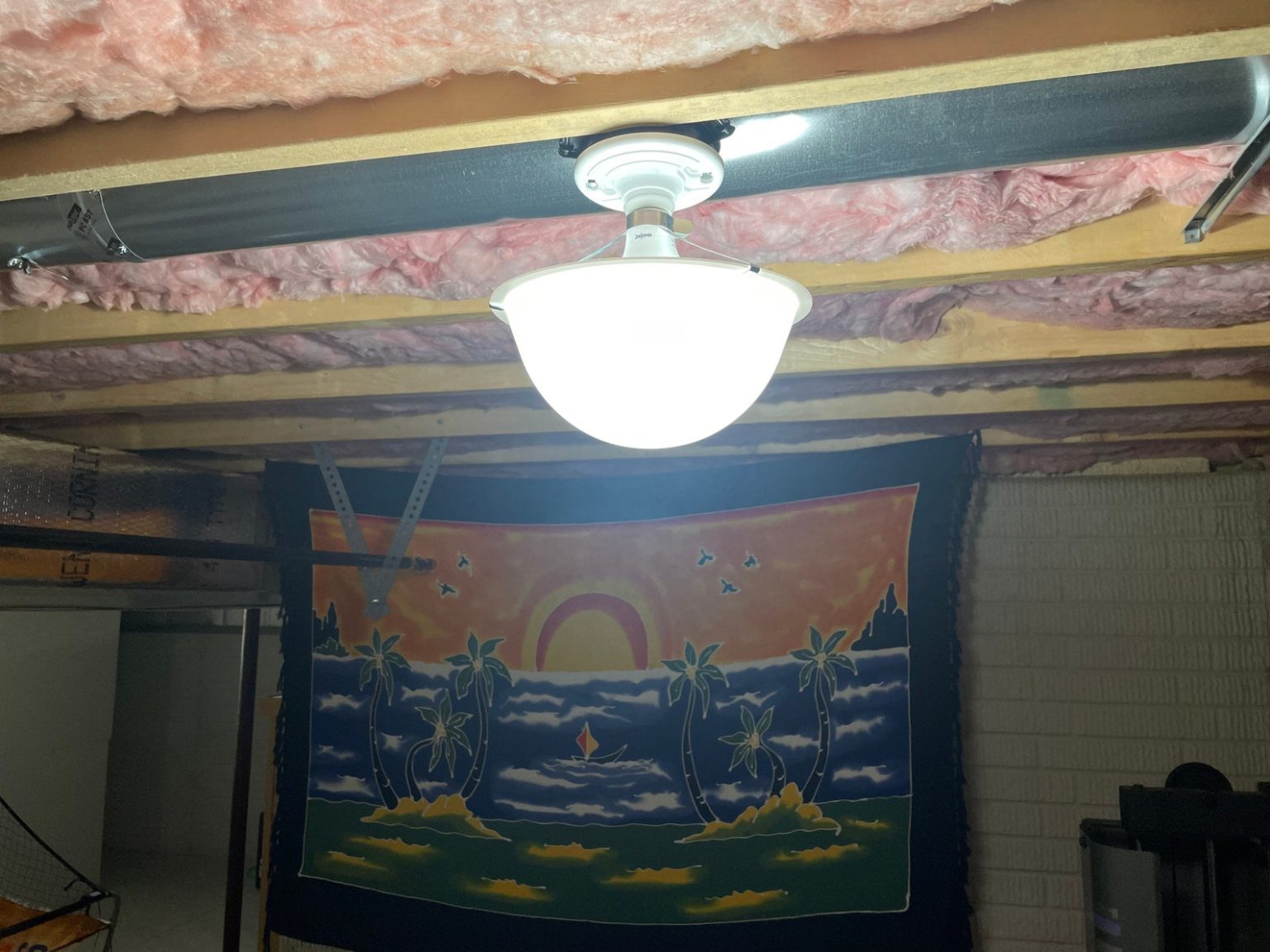 Clip-On Ceiling Light Cover, Exposed Light Shade - EZ Shade Cover